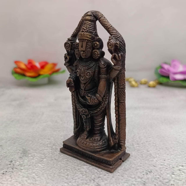Copper Venkateswara Idol Handmade – onesilver.in