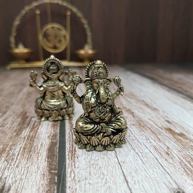 Brass Ganesha Idol Mini – onesilver.in