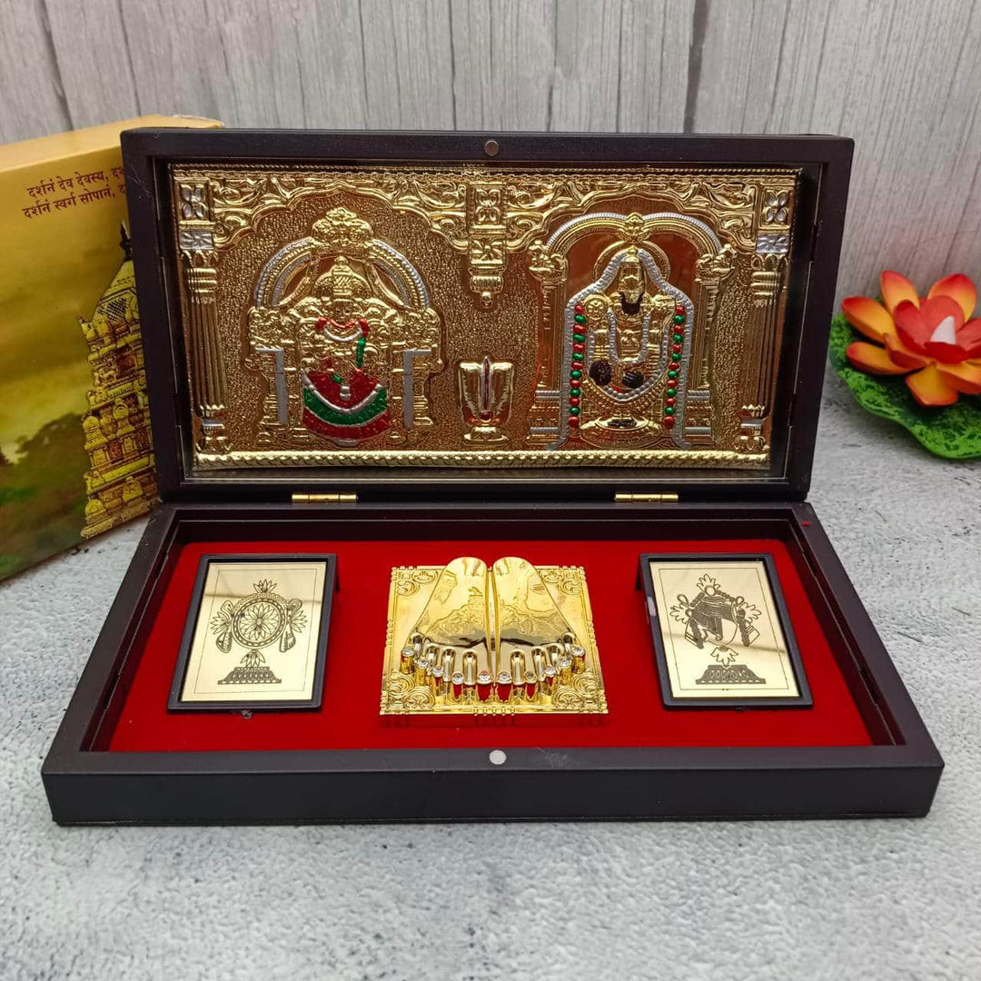 Golden Lord Balaji Pariwar Gift Box – onesilver.in