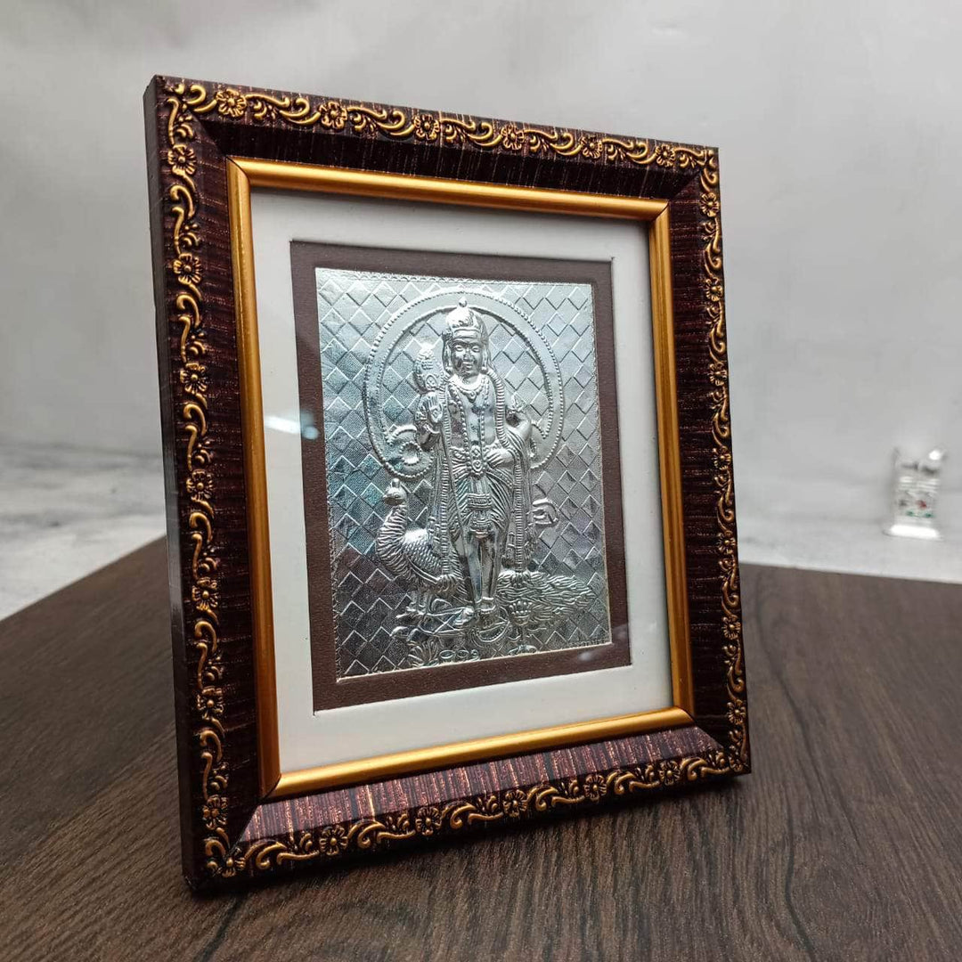 999 Silver Murugan Frame 5" – onesilver.in