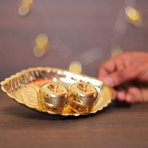 Brass Shell Tray – onesilver.in