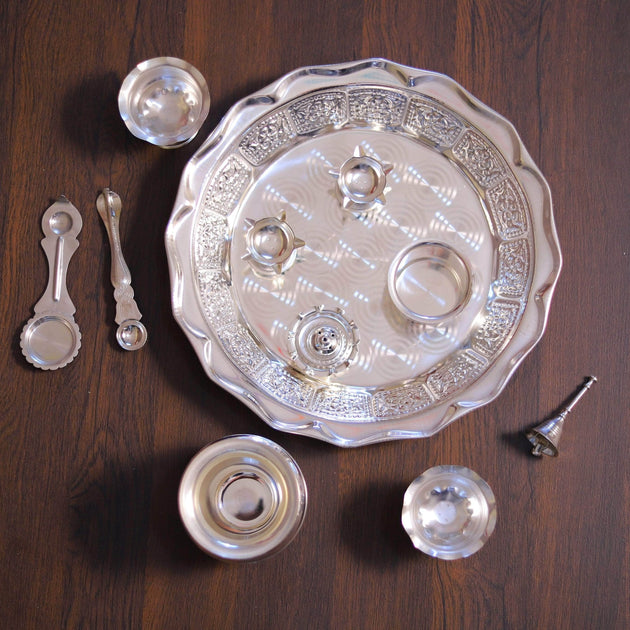 Designer Pooja Set – onesilver.in